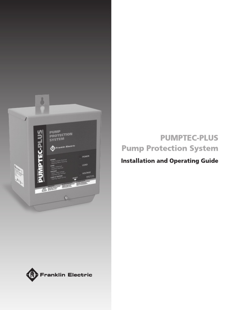 Pumptec Plus Owners Manual Web | PDF | Switch | Mains Electricity