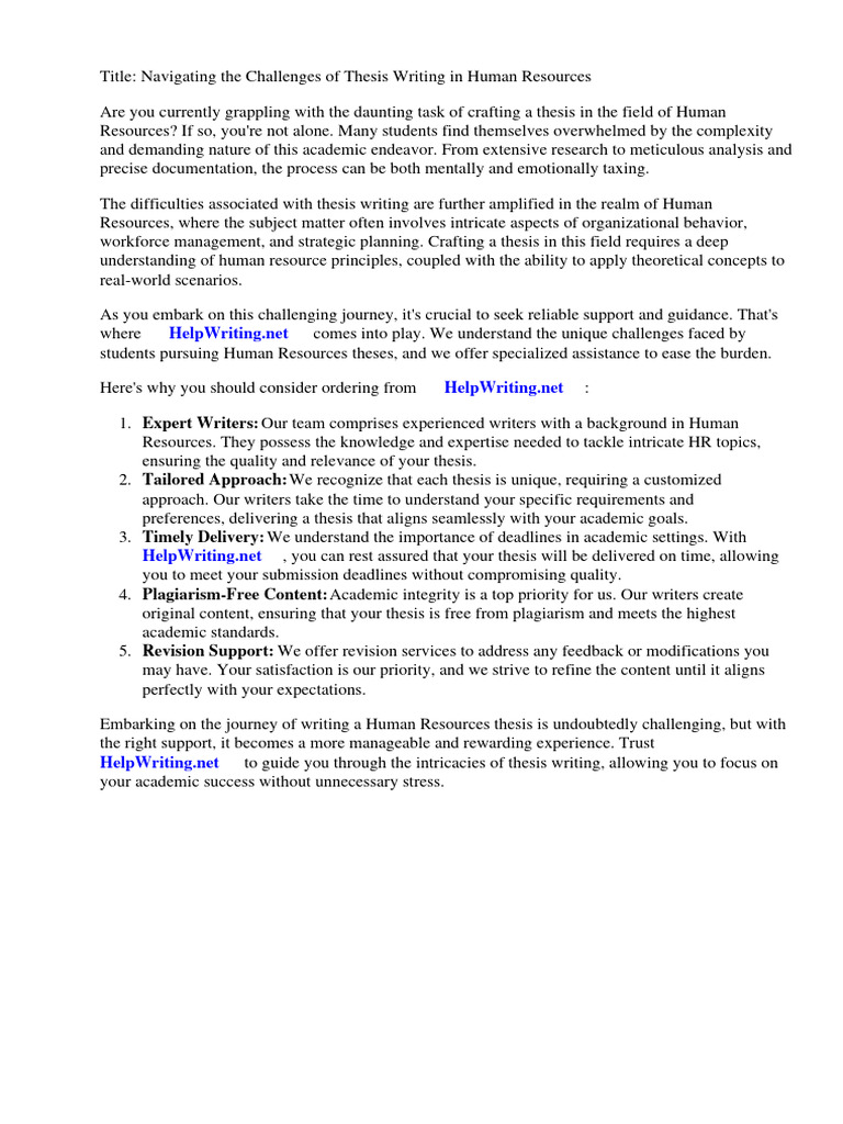Thesis Ideas For Human Resources | PDF | Human Resource Management | Thesis Thesis Ideas For Human Resources | PDF | Human Resource Management | Thesis