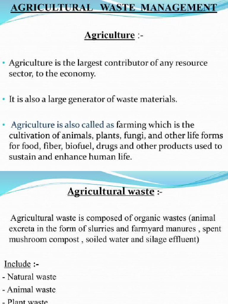 Agri Waste Management | PDF