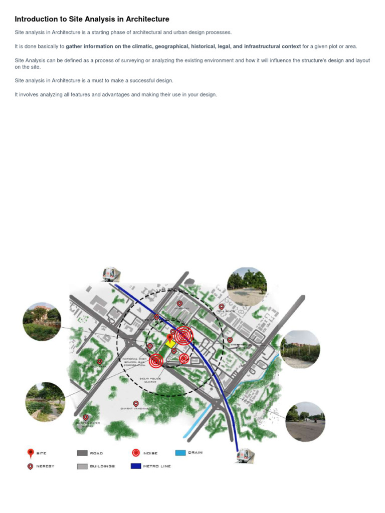 Introduction-to-Site-Analysis-in-Architecture | PDF | Road | Swot Analysis