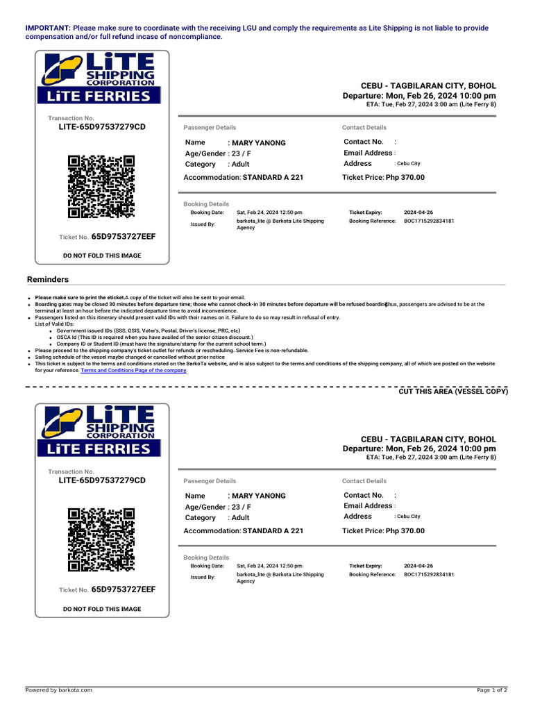 E Ticket | PDF | Ticket (Admission) | Transport