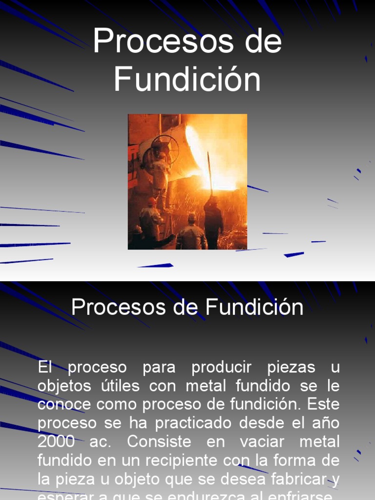 Procesos de Fundición | PDF | Fundición (metalurgia) | Aluminio