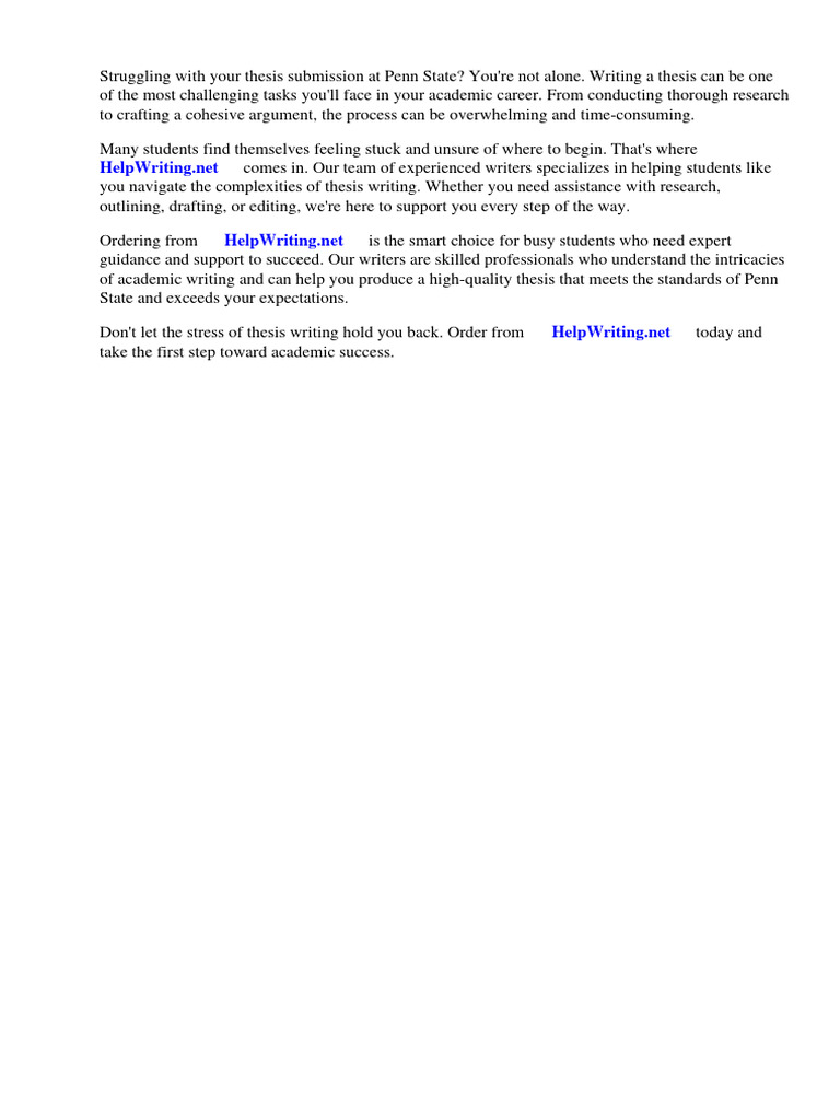 Thesis Submission Penn State | PDF | Thesis | Multilingualism