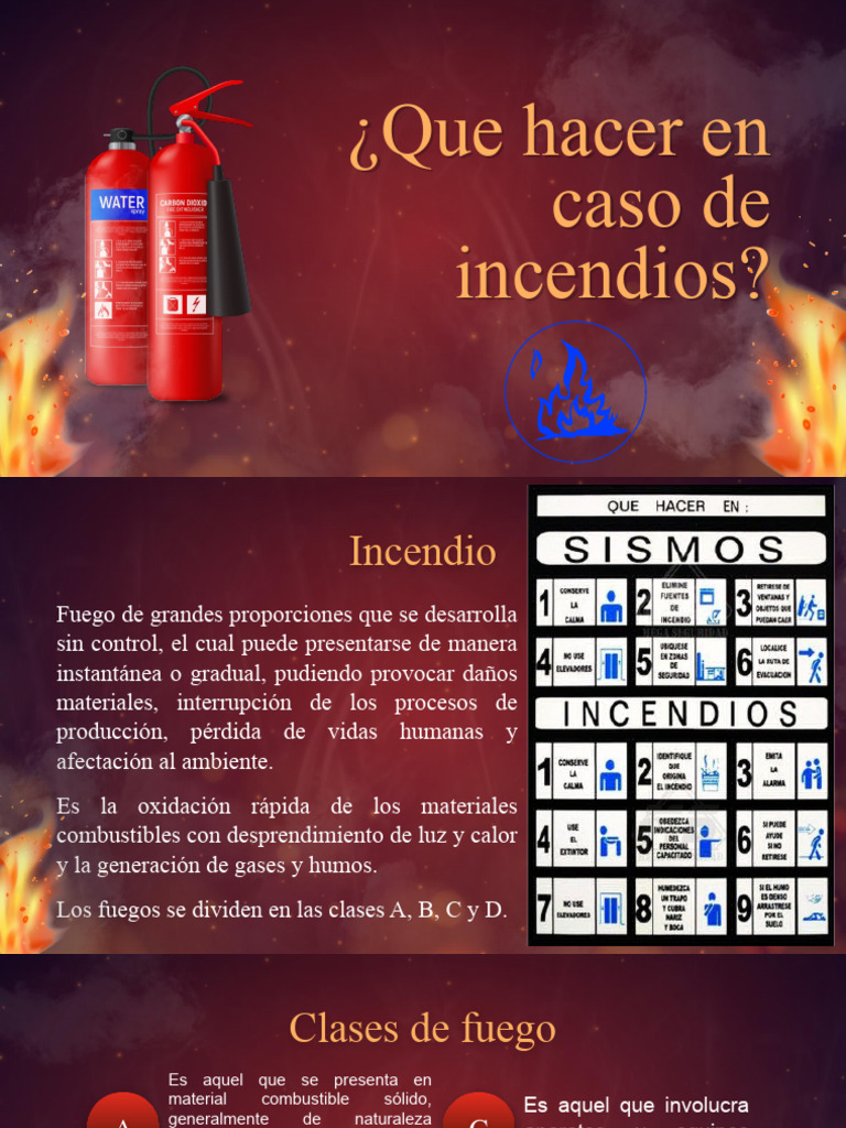 Que Hacer en Caso de Incendios | Descargar gratis PDF | Incendios | Fuego fatuo