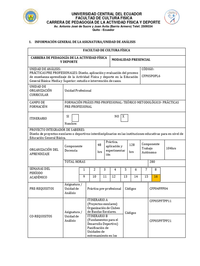 Sylabus PPP 2023 - 2024 | PDF | Enseñando | Aprendizaje