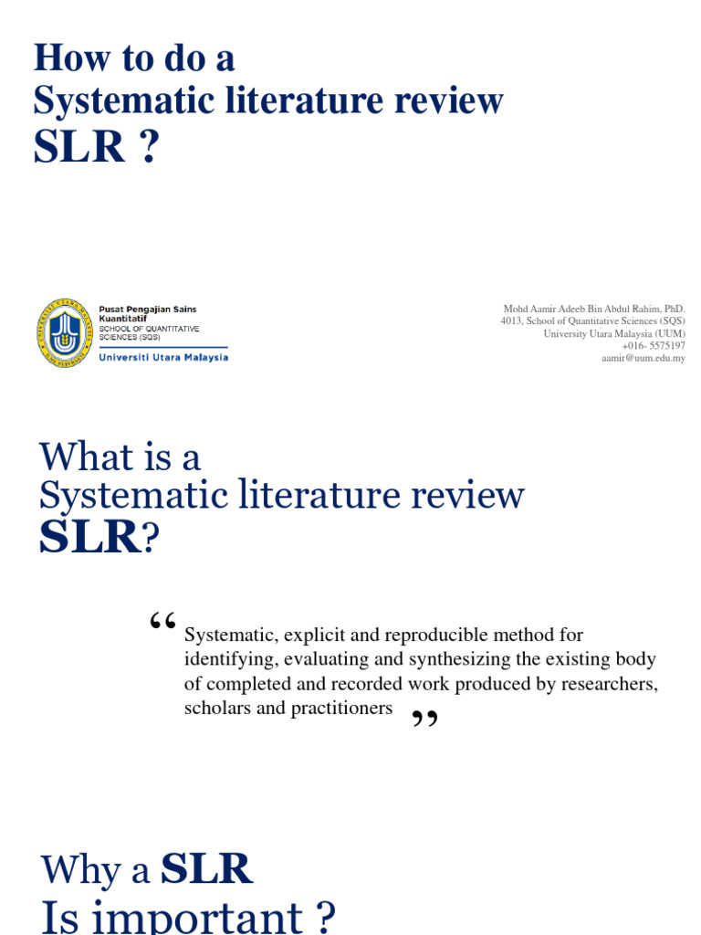 Systematic Literature Review | PDF | Systematic Review | Analytics