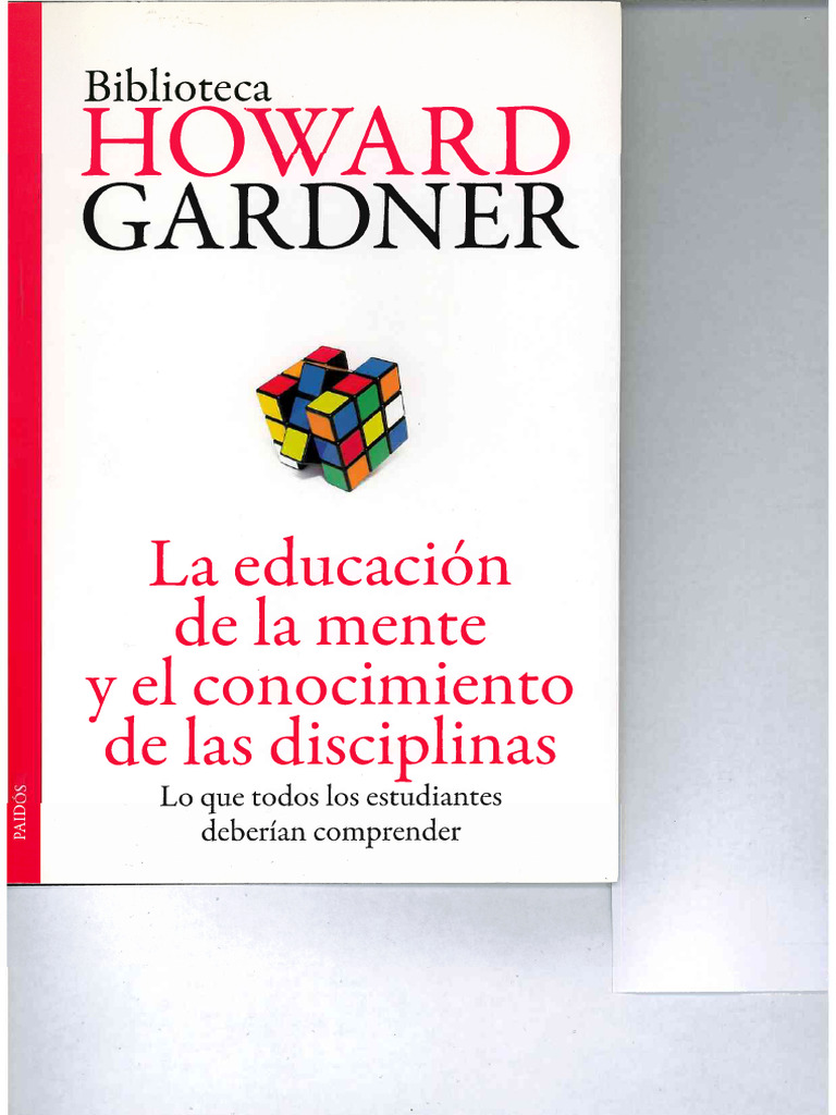 DG C3 Gardner Cap 6 El Diseno de Una Educacion para La Comprension | PDF