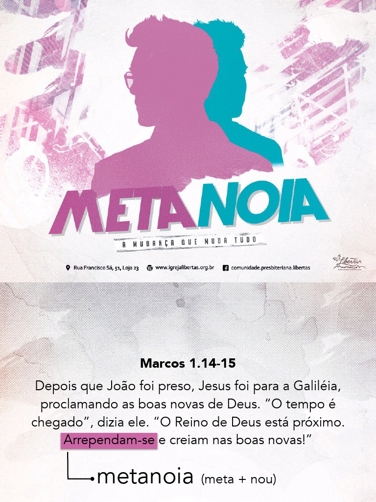 Metanoia 1 - A Mudança Que Muda Tudo | PDF | Apóstolo Paulo | Jesus