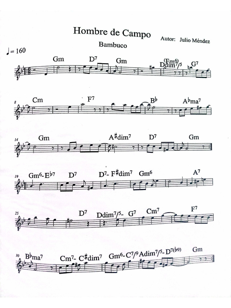 Hombre de Campo Bambuco | PDF