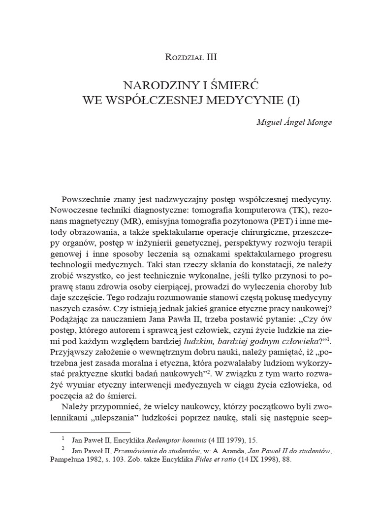 Etyka W Medycynie. Rozdzial 03 | PDF