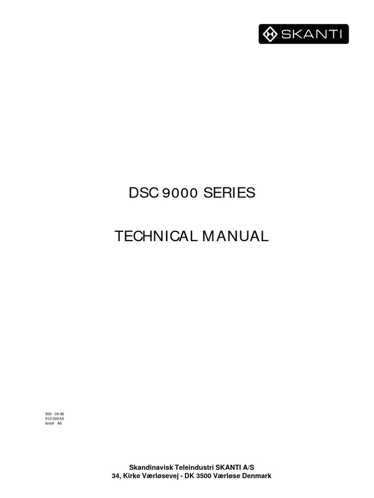 DSC9000 Tech Manual | PDF | Electronics | Telecommunications