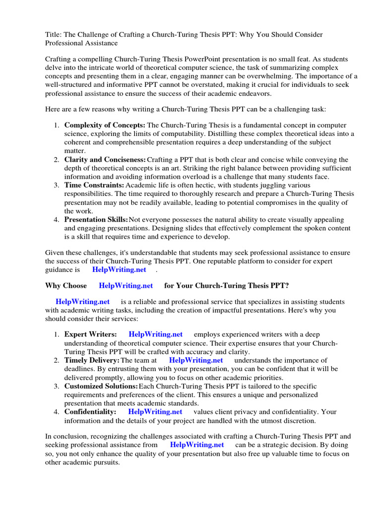 Church Turing Thesis | PDF | Computational Complexity Theory | Quantum Computing