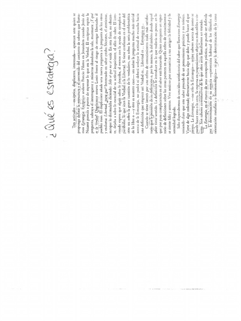 O2.1. Miguel Alonso Baquer en Que Consiste La Estrategia ESP | PDF