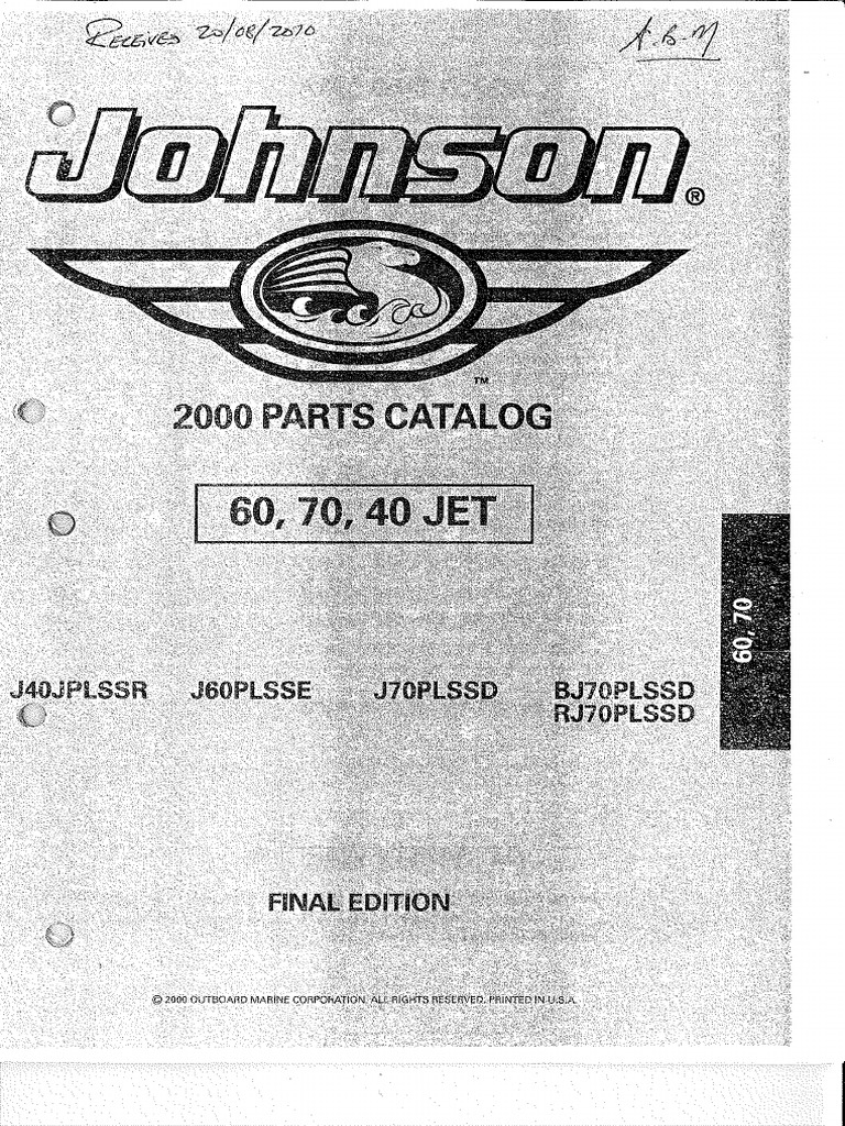 Johnson 2000 Parts Catalog | PDF