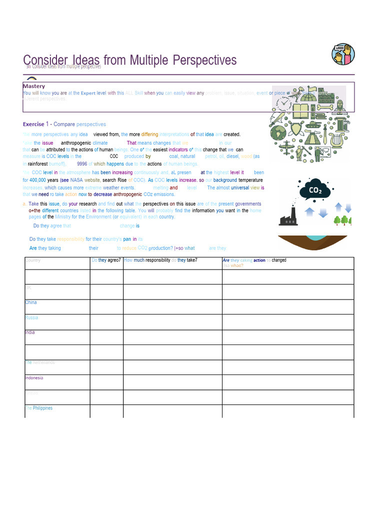 Considering Multiple Perspectives | PDF | Climate Change | Nature