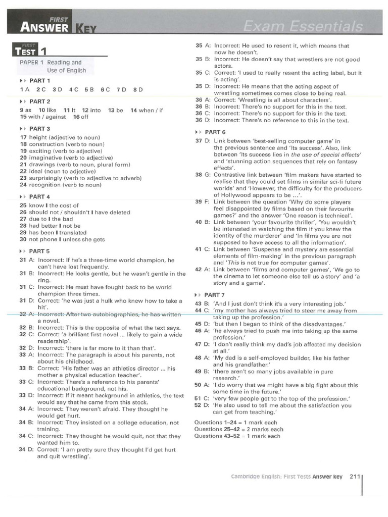 Exam Essential AK | PDF