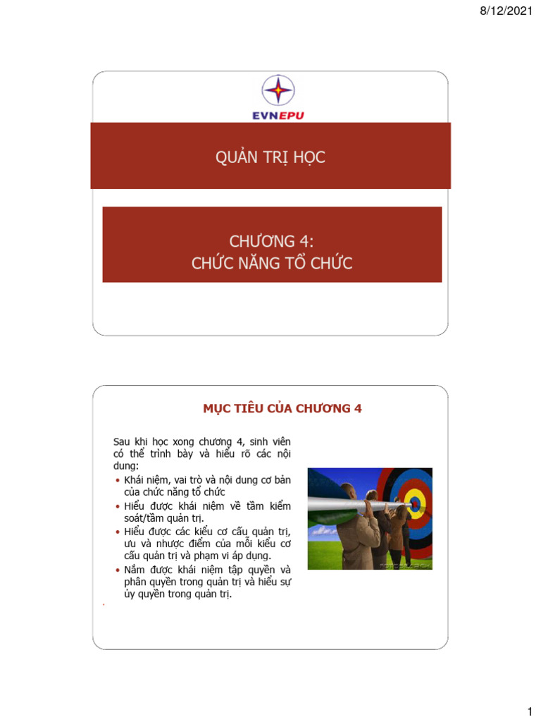 Chuong 4 - Chuc Nang To Chuc - BMQT | PDF