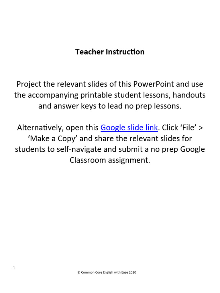 Children of Blood and Bone Handouts | PDF | Argument | Evidence