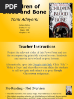 Children of Blood and Bone by Tomi Adeyemi Novel Study Note | PDF