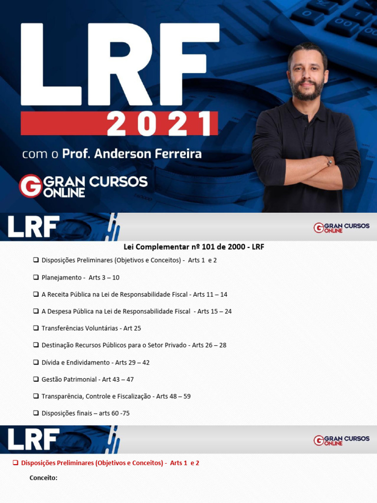 Lei de Responsabilidade Fiscal: LRF 2000 | PDF | Empresa estatal ...