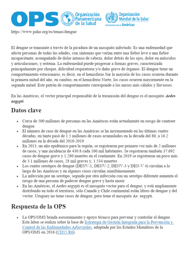 Ops Dengue | PDF