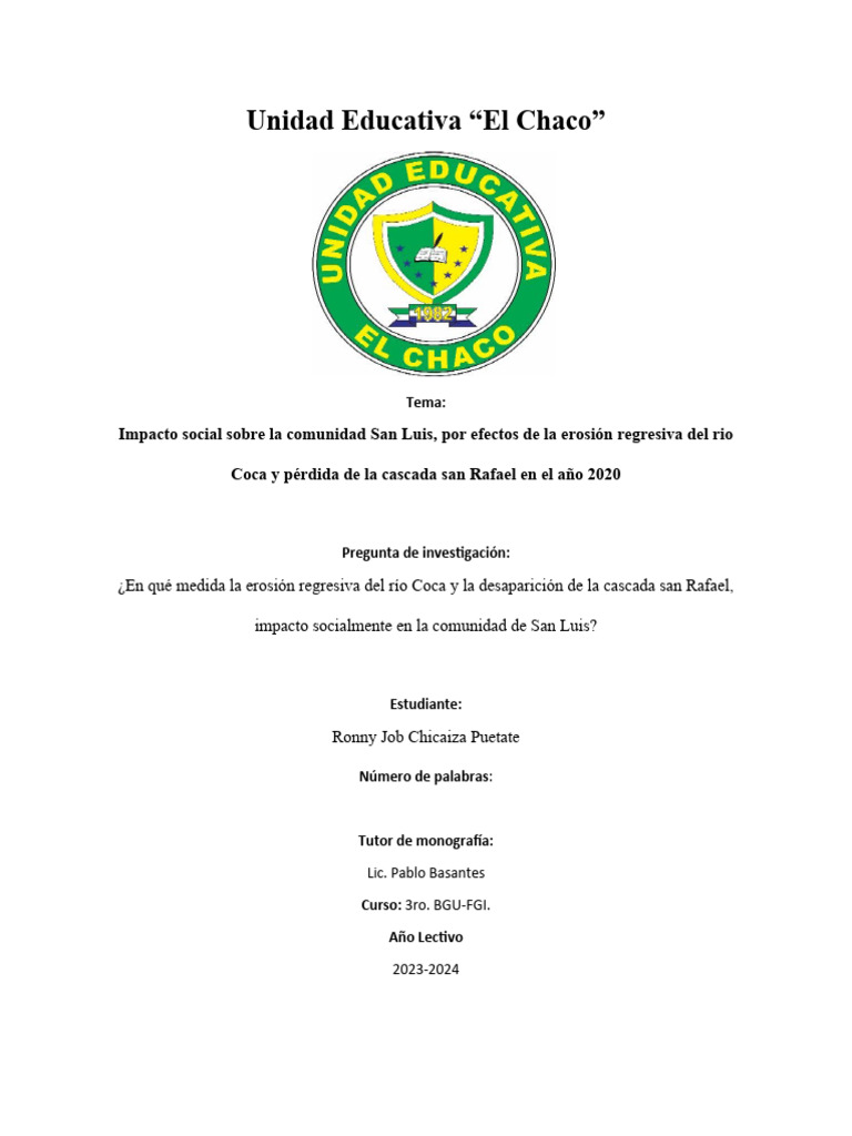 Correccion 3 de Monografia Ronny Chicaiza | PDF