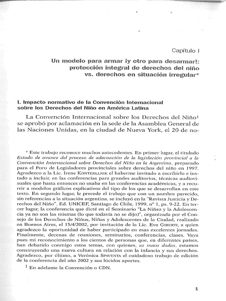 Beloff, Mary. Los Derechos Del Niño en El Sistema Interamericano ...
