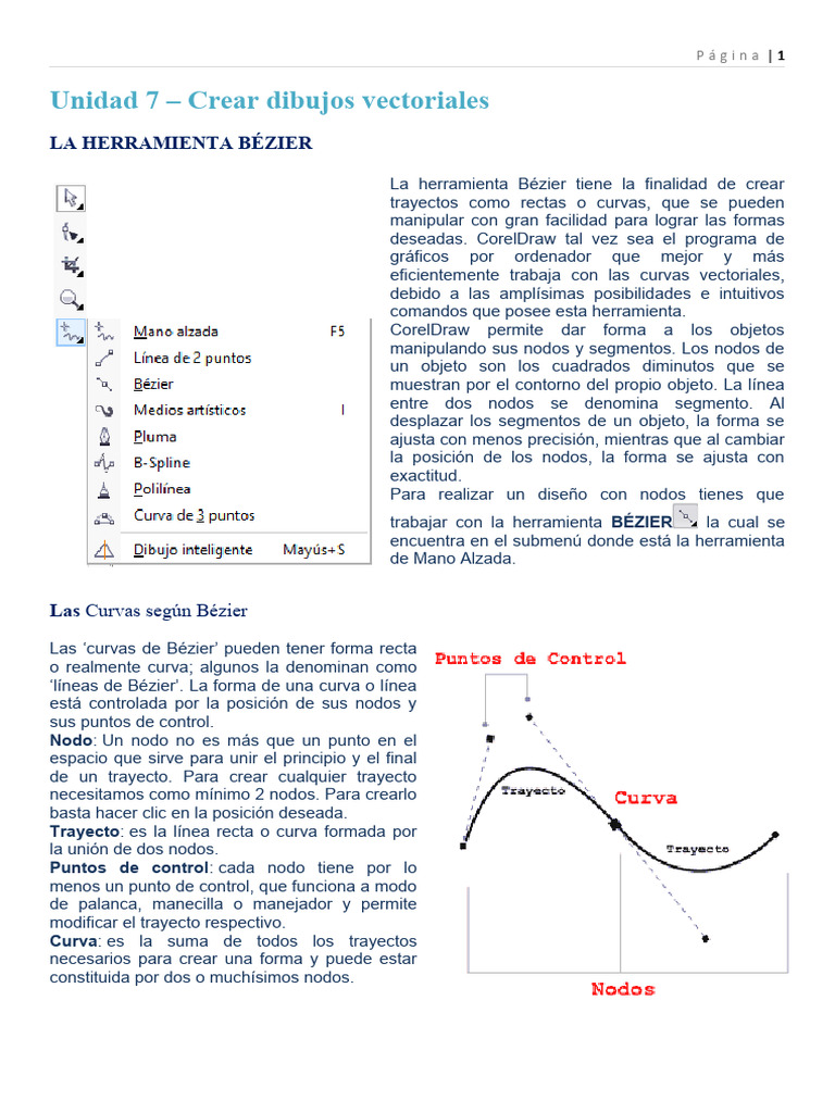 Ejercicios de Curvas Bézier en Corel Draw | PDF