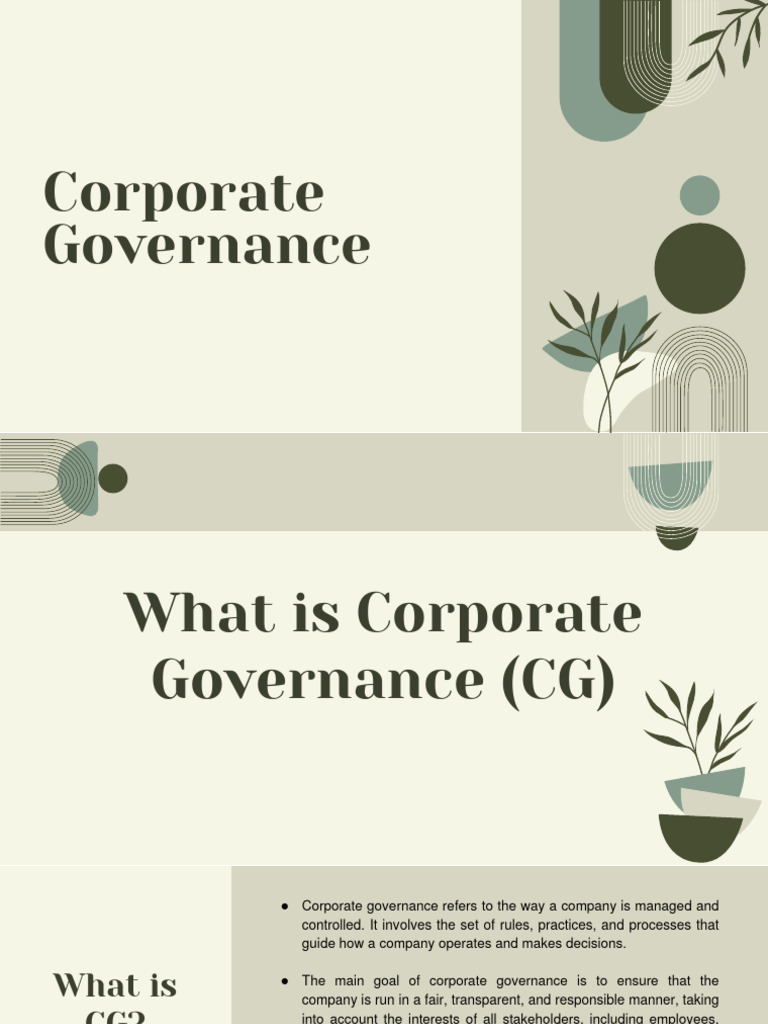 Understanding Corporate Governance Essentials | PDF