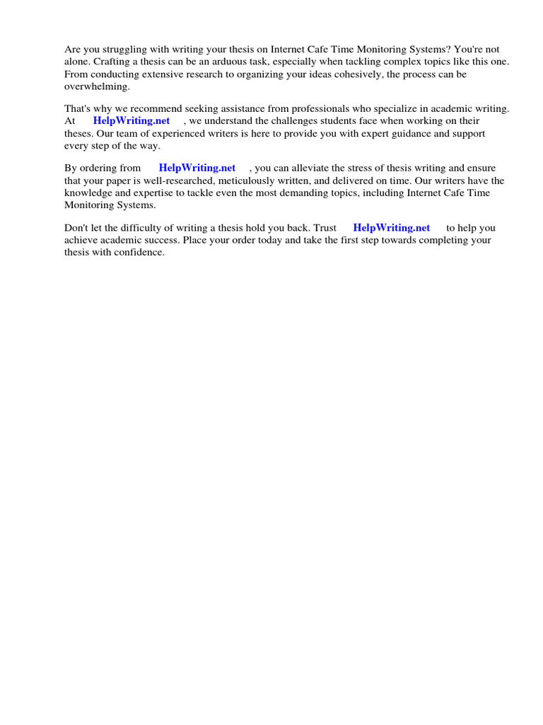 Internet Cafe Time Monitoring System Thesis | PDF