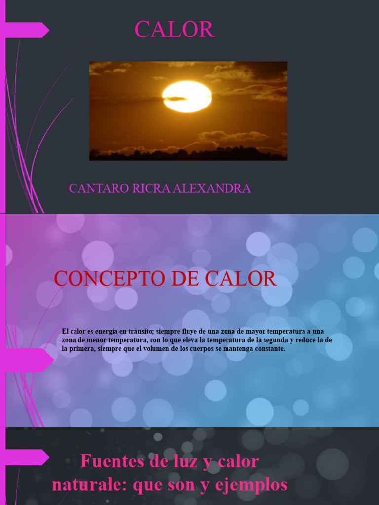 Fuentes de Calor y Radiación | PDF | Calor | Relámpago