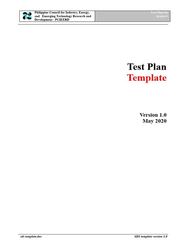 Test Plan Template | PDF | Software Testing | Human Resources