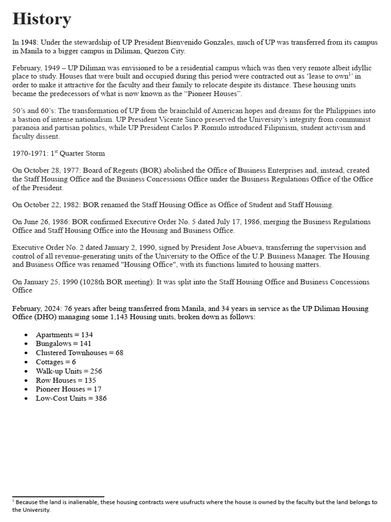 UPD HO timeline | PDF