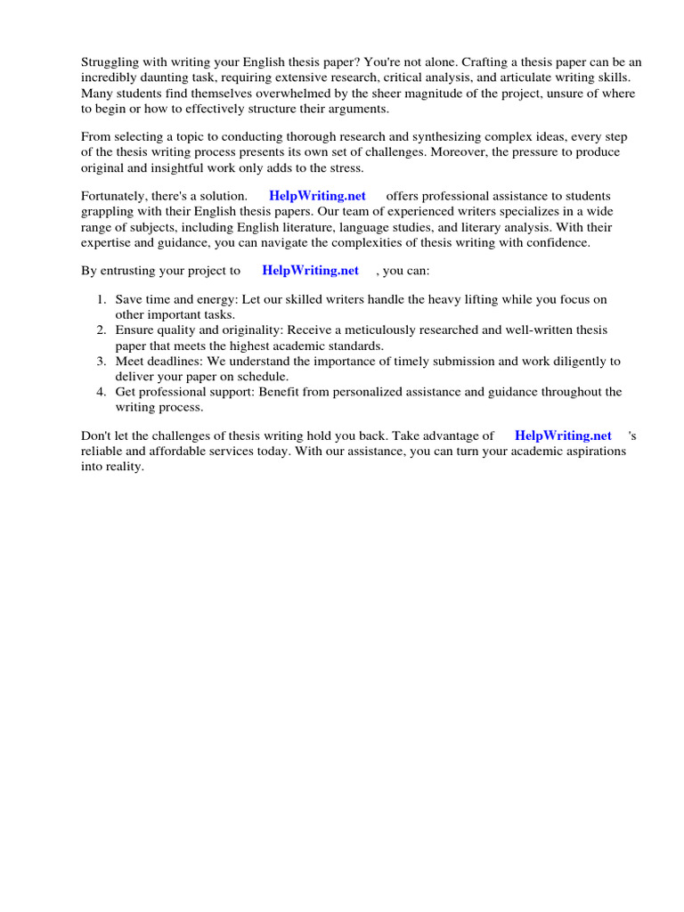 English Thesis Paper Pdf Thesis Essays 2081