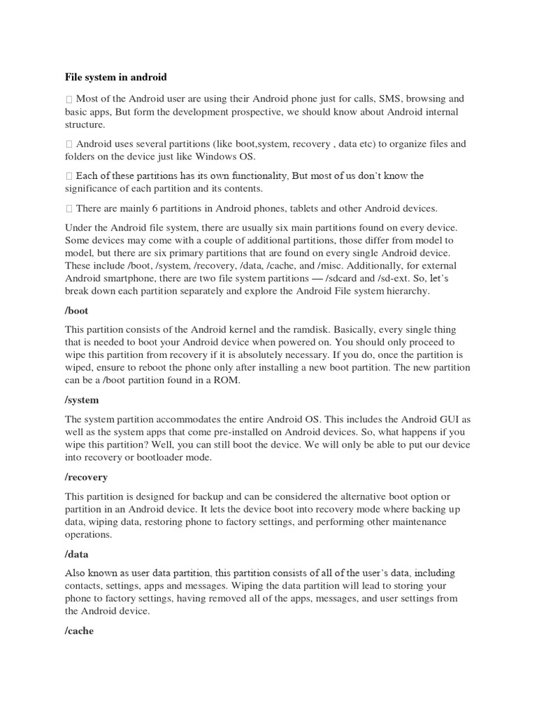 Unit-V File System | PDF | Computer File | Android (Operating System)