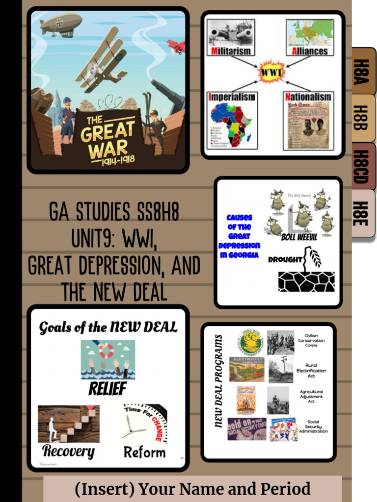 Georgia's Role in WWI & New Deal | PDF | Great Depression | New Deal