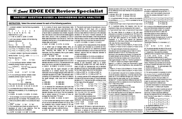 Engineering Data Analysis Guides | Download Free PDF | Type I And Type ...