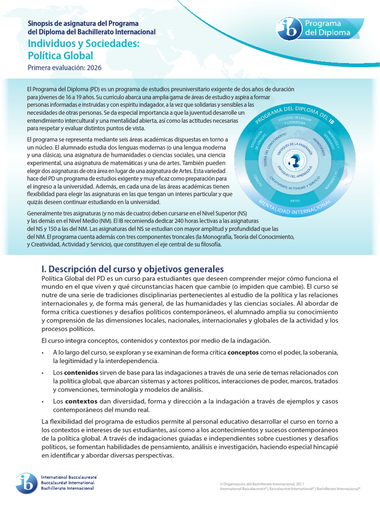 Politica Global Resumen | PDF