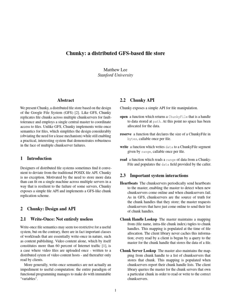 Chunky Pdf File System Computer File