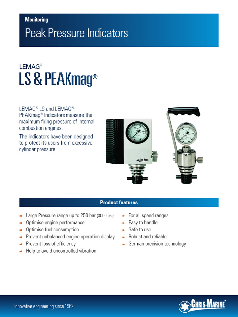 LEMAG-LS-and-PEAKmag-H066 - 1902-1 - Peak Pressure Gauge For Engine ...