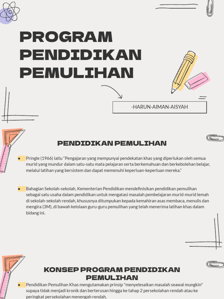 Program Pendidikan Pemulihan | PDF