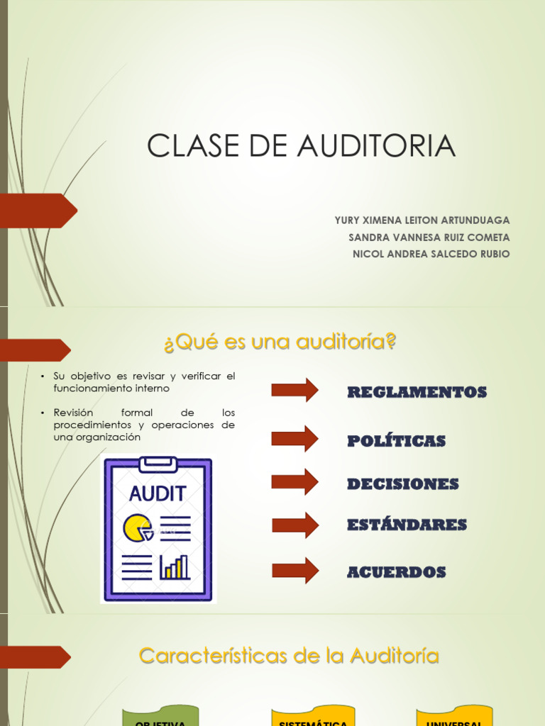 CLASE DE AUDITORIA y Mecci | PDF