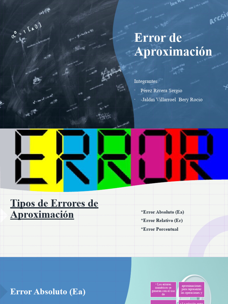 Error de Aproximacion | PDF | Medición | Algoritmos