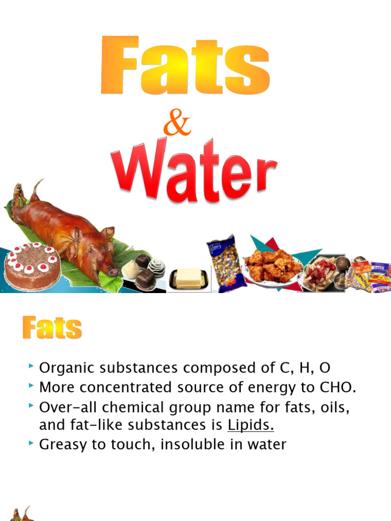 Fats & Water | PDF | Fat | Cholesterol