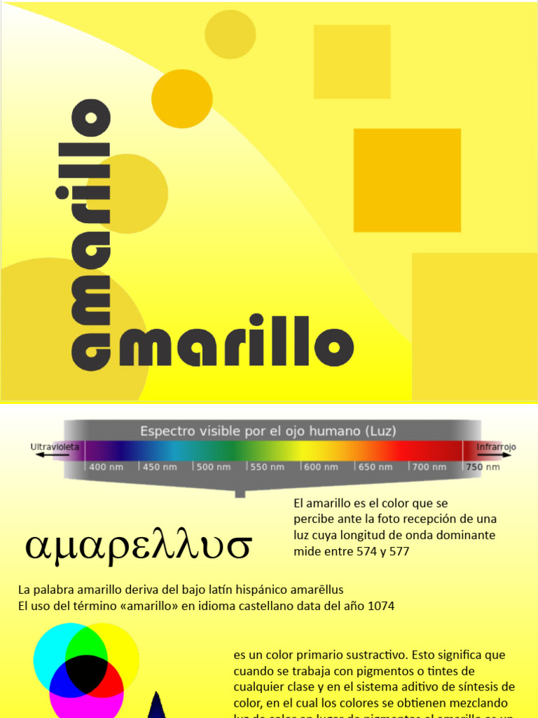 Significado y origen del color amarillo | PDF | Color | Amarillo