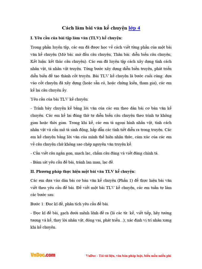 Viet Bai Van Ke Lai Mot Cau Chuyen Lop 4 So Dua Hay Xo Dua La Gi