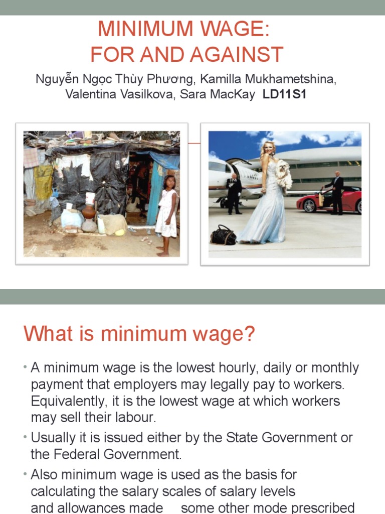 For and Against Min Wage | PDF | Minimum Wage | Wage