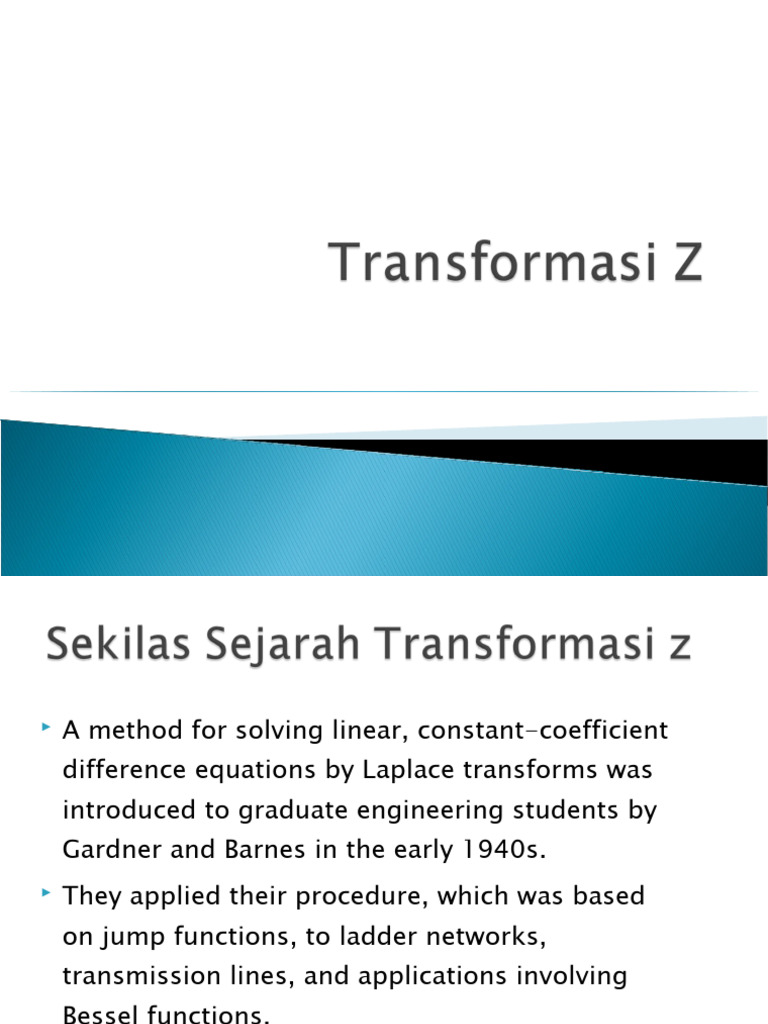 Transformasi Z | PDF