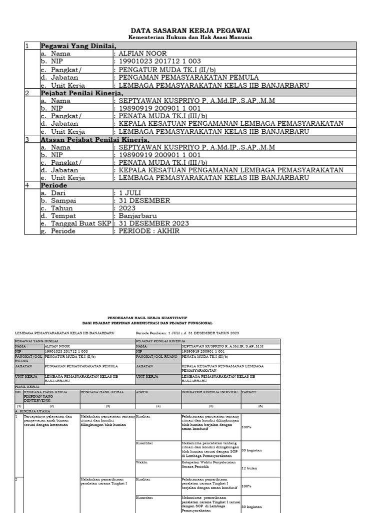 SKP JFPP Pemula Akhir 2023 - Fix | PDF