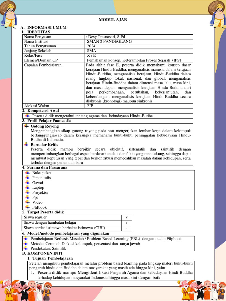 Modul Ajar Observasi Disiplin Budaya Positif - Desy | PDF | Karier & Perkembangan